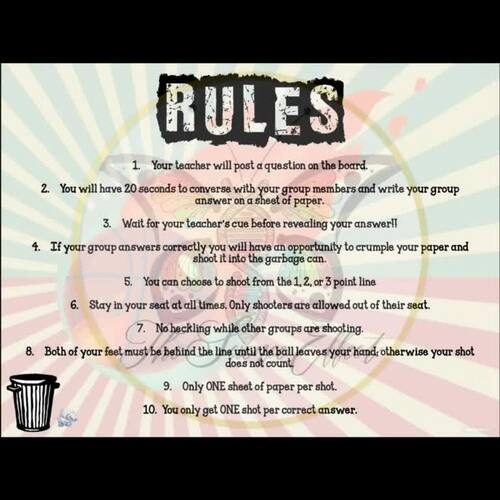 Ionic & Covalent Bonds ~ Crumple & Shoot ~ Trashketball Science Review Game