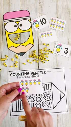 Back to School Counting Activities 1 - 10 by Traci Bender - The Bender ...