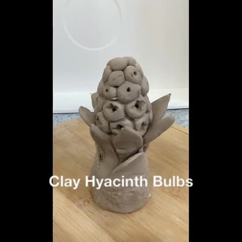 Spring Flower Hyacinth CLAY Sculpture Art Project Earth Day Ceramics Lesson