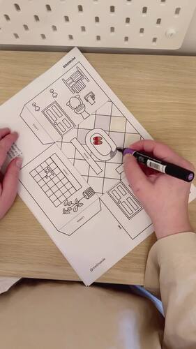 3D Dollhouse Starter Kit for Kids - Printable Craft by Verf Design