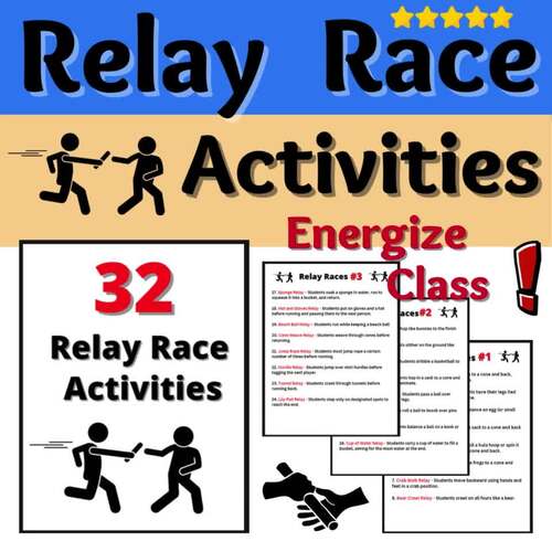 Relay Races Activities for Physical Education PE Gym Resource by ...