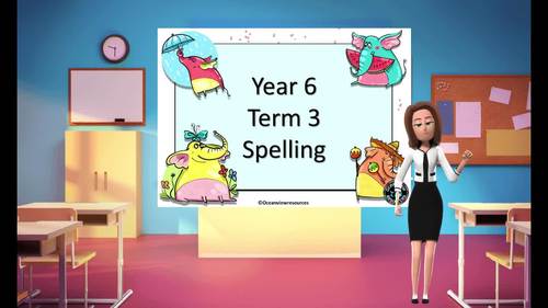 Spelling Pack for Term 3 Grade 6 - Suitable for Distance Learning