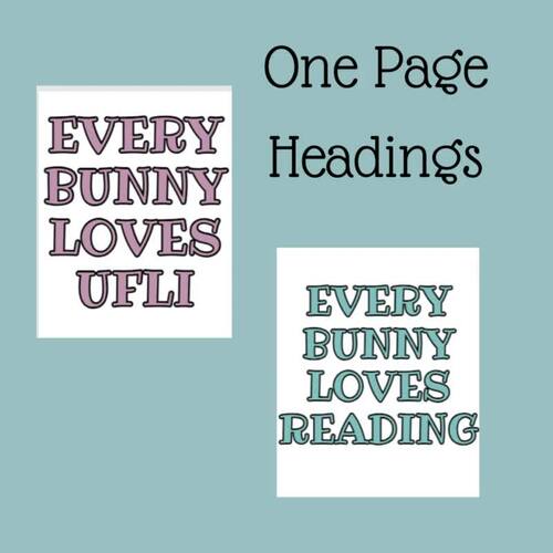 Easter Bulletin Board- Every Bunny Loves UFLI/Reading by Legendary Teaching