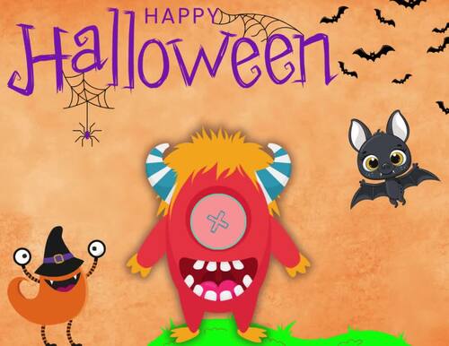 Pin the Eyeball on the Monster Printable Game, Halloween Party Activity ...