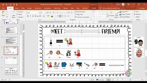 Digital Show and Tell Family and Friends by The Alternative Way to Pre-K