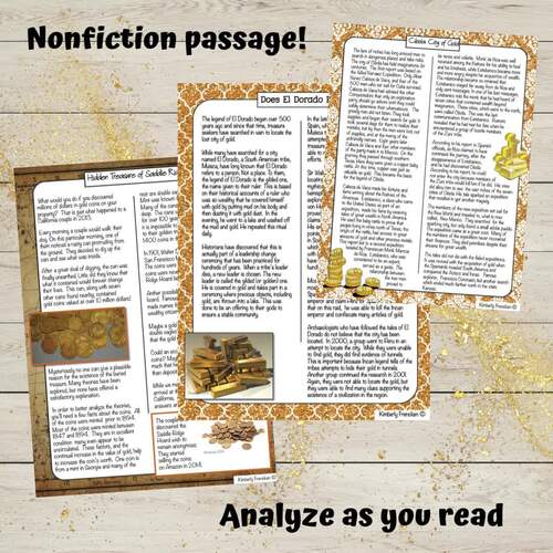 High School Nonfiction Reading Comprehension Gold Bundle | TPT