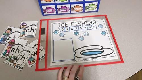 Ice Fishing for Digraphs Phonics Activity by Fun Hands-on Learning