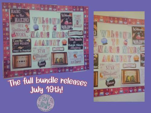 Magic Minds™ Bulletin Board Kit | Wizard Classroom Decor | Editable Borders