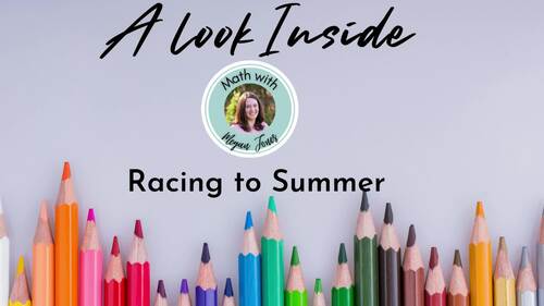 Racing to Summer - End of Year Second Grade Math Game - Common Core Version