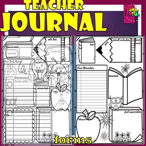 Teacher Bulletin, Journal, Forms And Classroom Record by My New Learning