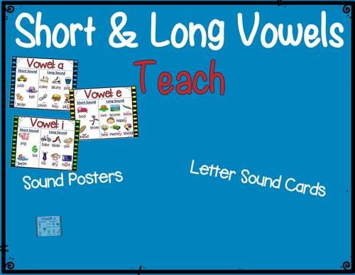 Short & Long Vowels Teach Practice & Assess Posters Games Worksheets ...