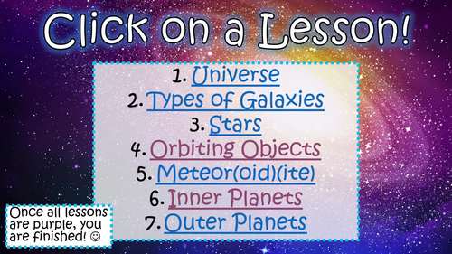 Objects in Space Review (Animated and Narrated PowerPoint) | TPT