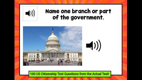 US Citizenship Test Questions Practice United States Citizenship Exam ...