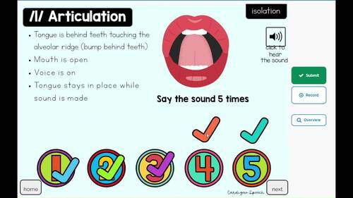 L & R Articulation Drill Decks on BOOM™ - Isolation, Initial, Medial, Final