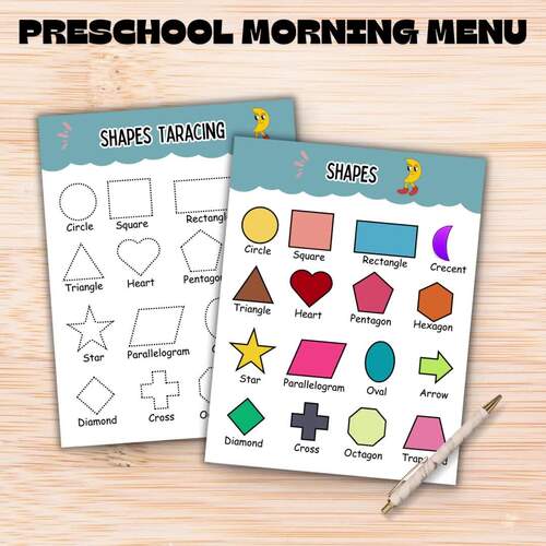 Preschool Morning Menu, Morning Routine Chart, Montessori Morning Chart ...