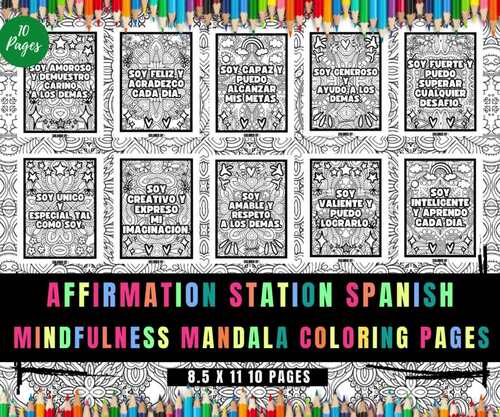 Affirmation Station Spanish, Decoration Theme, Encouraging Affirmations ...