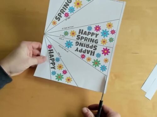Spring Paper Airplane PLANE Design Templates Craft Activity | TPT