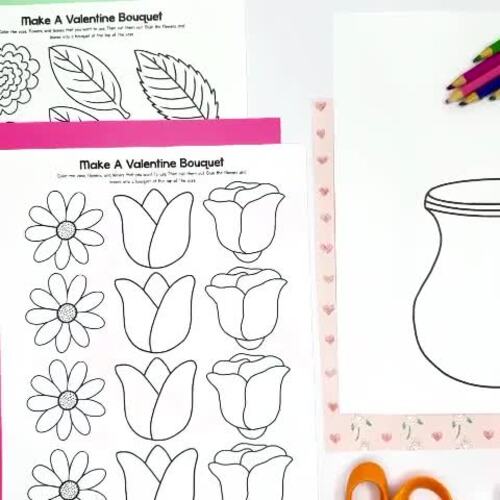 Valentine's Day Flower Craft for Parents: 1st Grade Upper Elementary ...