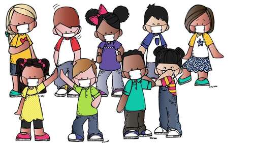 Distance Greetings with masks clip art, Welcome clip art, Hello ...