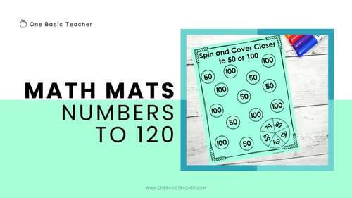 Math Mats Numbers to 120 by One Basic Teacher | TPT