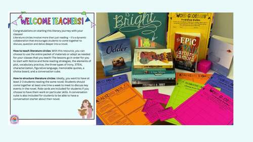 Secondary literature circles and book club materials! Google Classroom ...