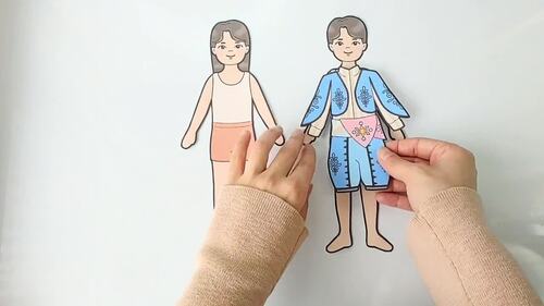 Turkish Paper Doll Craft Turkey Anatolian Culture Countries Around the ...