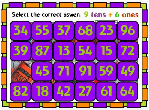 Halloween Place Value Expanded Form Tens and Ones Mystery Picture Boom ...