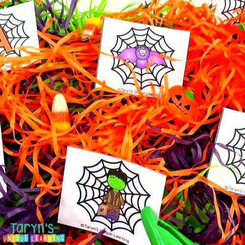 Halloween Sensory Bin | October | Letter and Sounds Activity | TpT