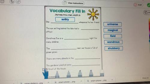 1st Grade Vocabulary Activities for SeeSaw / Distance Learning | TPT