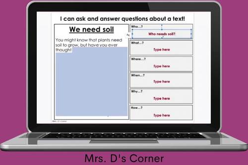 Second Grade Informational Text Standards-Aligned Digital Activity Bundle