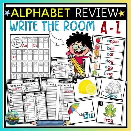 Write the Room Scavenger Hunt / Alphabet by ESL Classroom | TPT