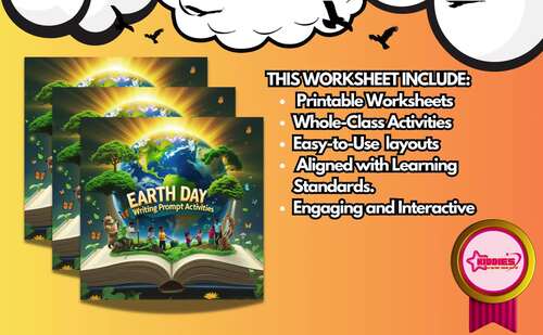 Earth Day Writing Prompts Activities 2rd,3rd,4th,5th,6th,7th,8th Middle ...