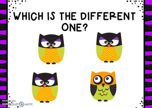 Find the Different Owl Boom Cards™ Distance Learning by Creating 4 ESL