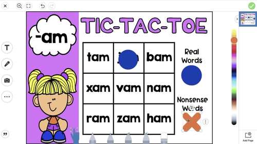 Short A Word Families Digital Activities {Seesaw, Google Slides}