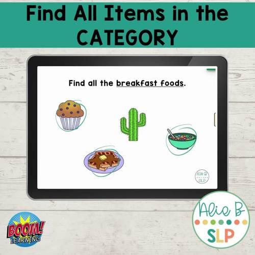 Identifying Items in the Category BOOM Cards™ | Speech Therapy ELL