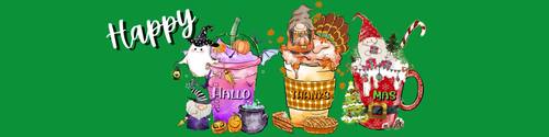 Happy HalloThankMas Google Classroom Banners (8 Animated & 8 Static)