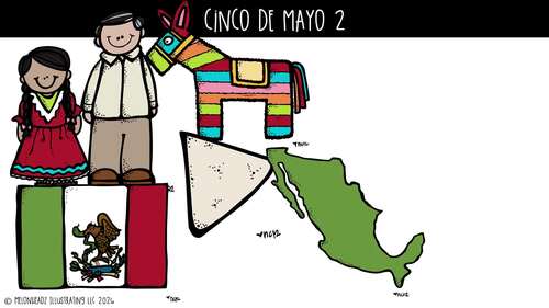 Cinco de Mayo 2 clip art, Fiesta, pinata COMBO PACK by Melonheadz Clipart