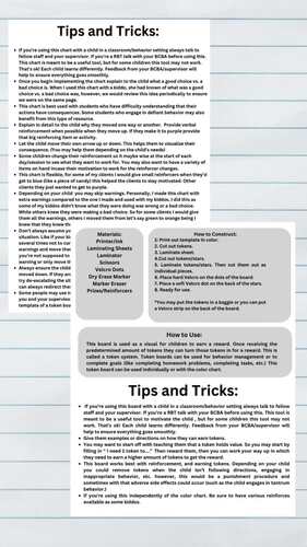 Individual Behavior Color Chart with Free Token Board! | TPT