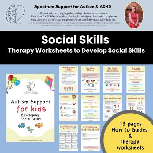 Social Skills ADHD Autism Helper Resource Bundle Communication ...