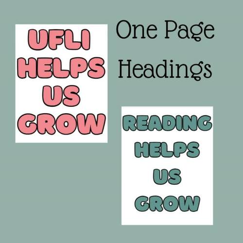 Spring Bulletin Board- UFLI/Reading Helps Us Grow-Phonics, Heart Words ...