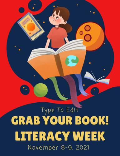 Literacy Week, Literacy Club Flyers (4) Fully Customize your Flyer ...
