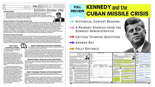 Kennedy and the Cold War UNIT BUNDLE by Teacher Bistro | TPT