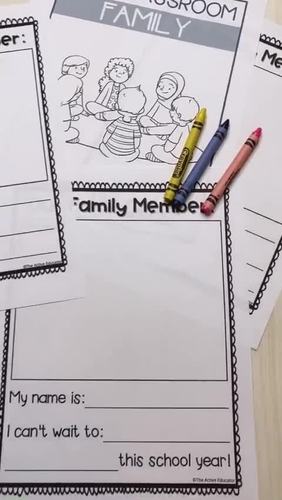 Our Classroom is a Family Book Activity by The Active Educator | TPT