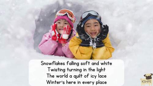 Music: Snow Day Winter Choir Song Classroom Songs Reading Lyrics Sing-along