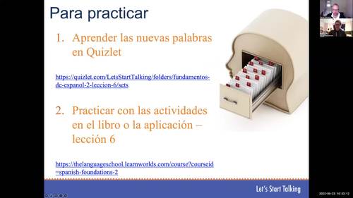 Spanish Foundations 2 Lesson 9 PowerPoint Presentation and Lesson Plan