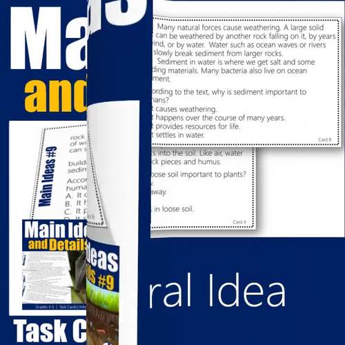 Main Idea Task Card Bundle 3 by Team Tom | TPT