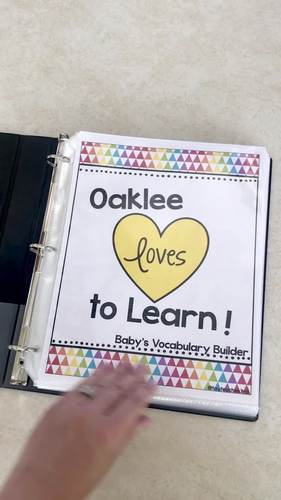 Baby & Toddler Learning Book (editable to customize for your baby)