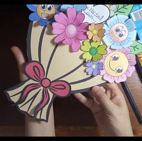 A Love Bouquet for the Most Beautiful Mother - Mothers day crafts first ...