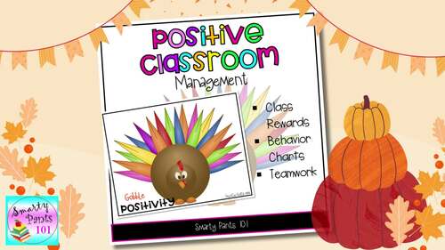 Positive Classroom Management Behavior Chart - Thanksgiving Turkey