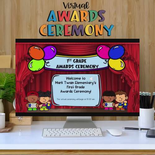 Virtual Awards Ceremony | Distance Learning | Kindergarten | TpT